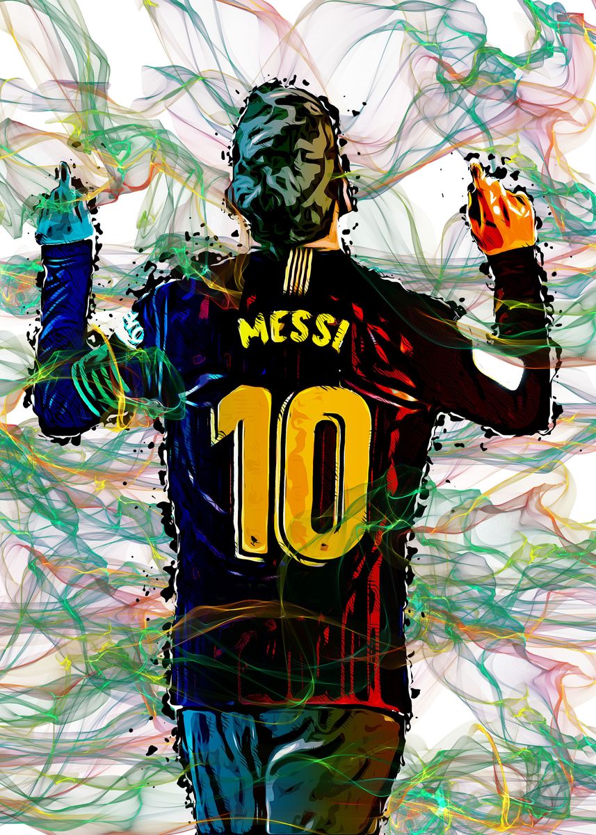 'Lionel messi flash' Poster, picture, metal print, paint by dam art ...