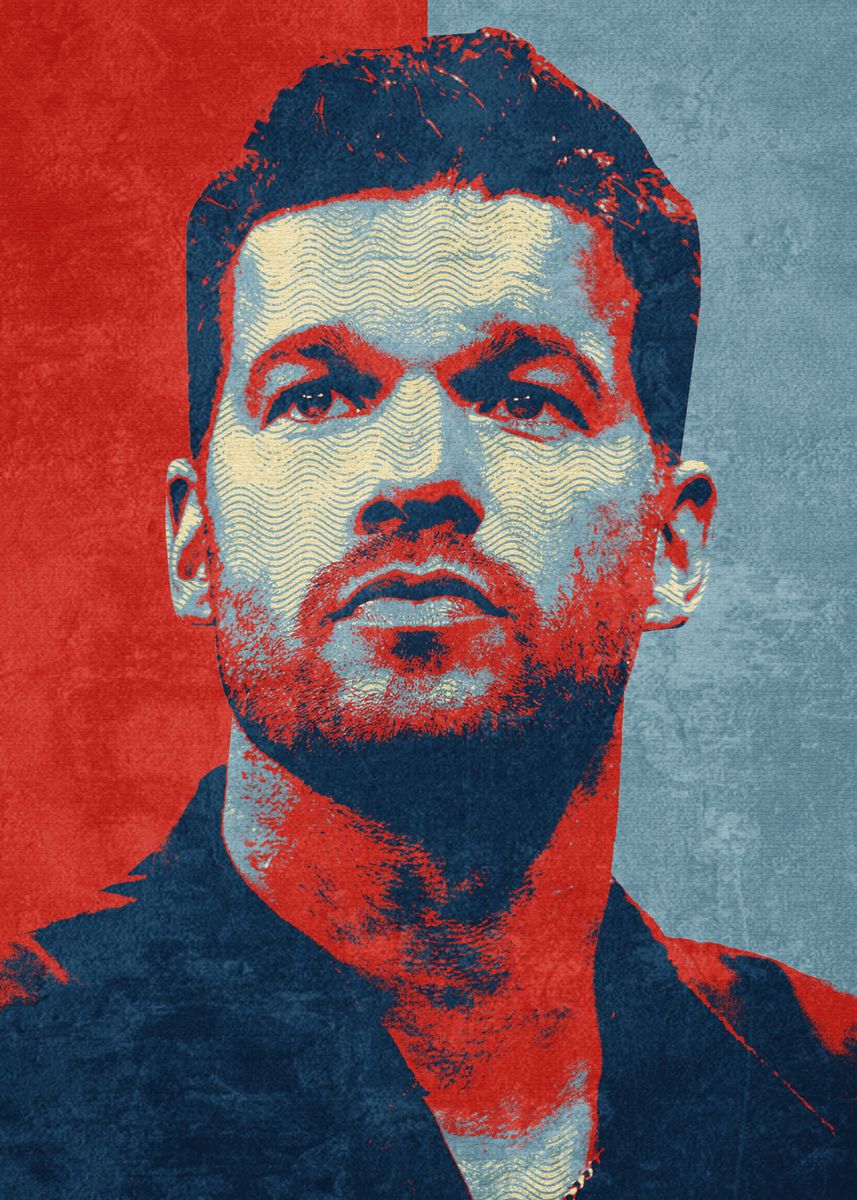 'michael ballack' Poster, picture, metal print, paint by Izmo Scribbles ...
