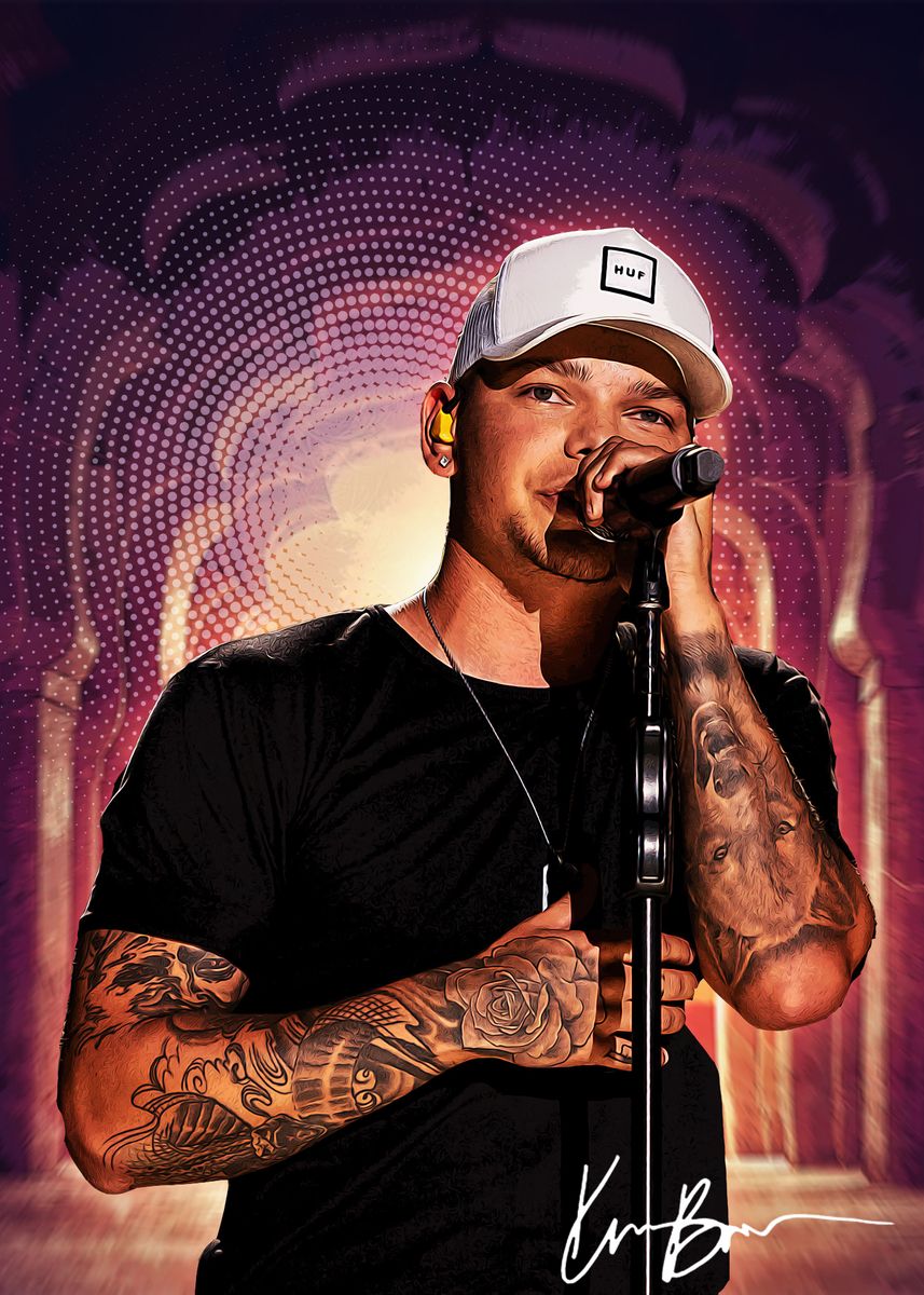 'Kane Brown' Poster, picture, metal print, paint by Morton Gray | Displate