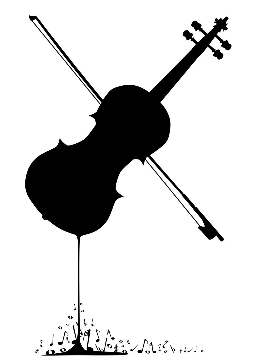'Flowing Fiddle Music' Poster, picture, metal print, paint by HomeStead ...