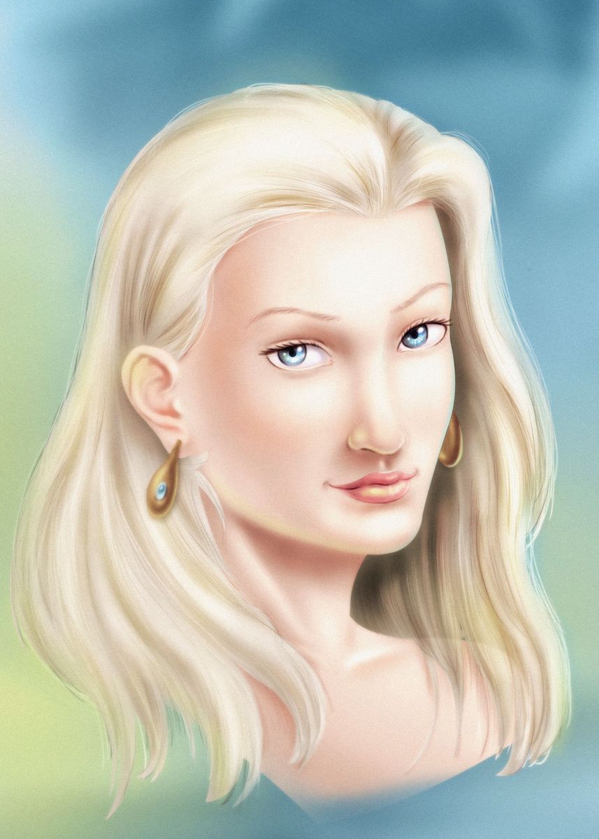 'Karin' Poster, picture, metal print, paint by Diego Marks | Displate