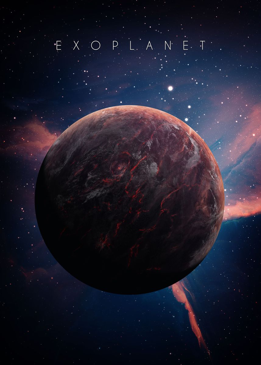 'Exoplanet' Poster, picture, metal print, paint by DOA | Displate