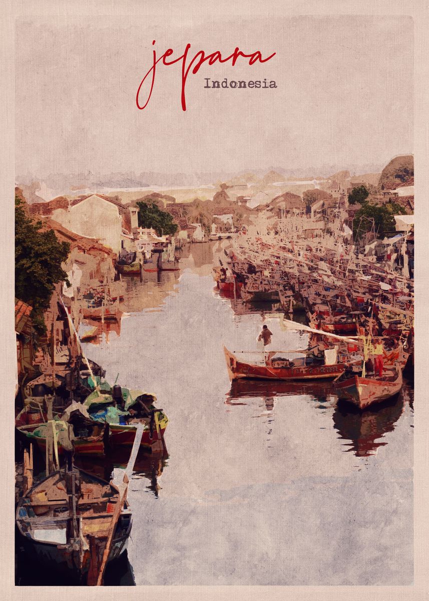 'Jepara' Poster, picture, metal print, paint by Hari Bm | Displate