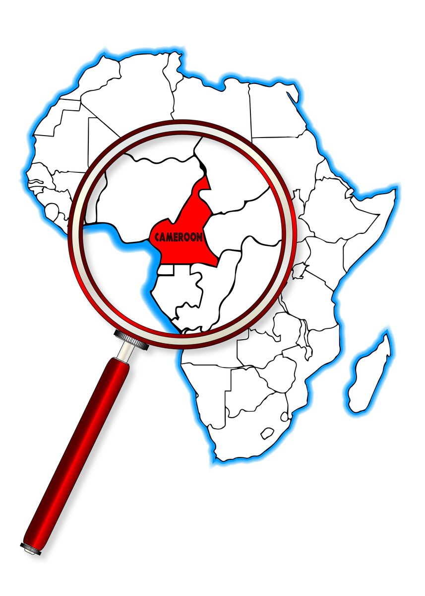 'Cameroon Map' Poster, picture, metal print, paint by HomeStead Digital ...