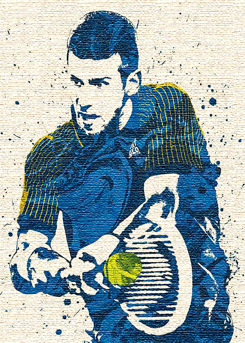 'Novak Djokovic Tennis ' Poster, picture, metal print, paint by Dasi ...