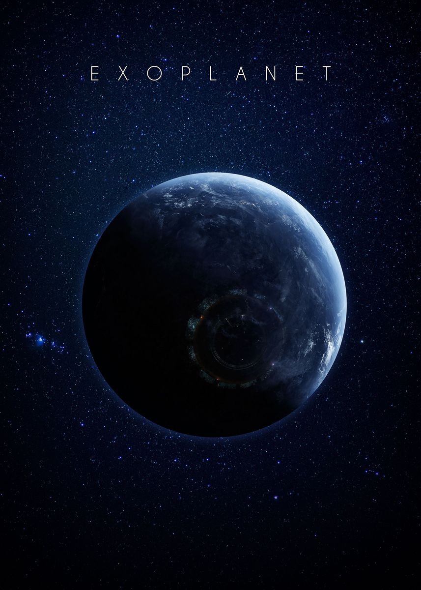 'Exoplanet' Poster, picture, metal print, paint by DOA | Displate
