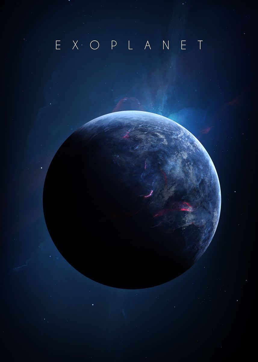 'Exoplanet' Poster, picture, metal print, paint by DOA | Displate