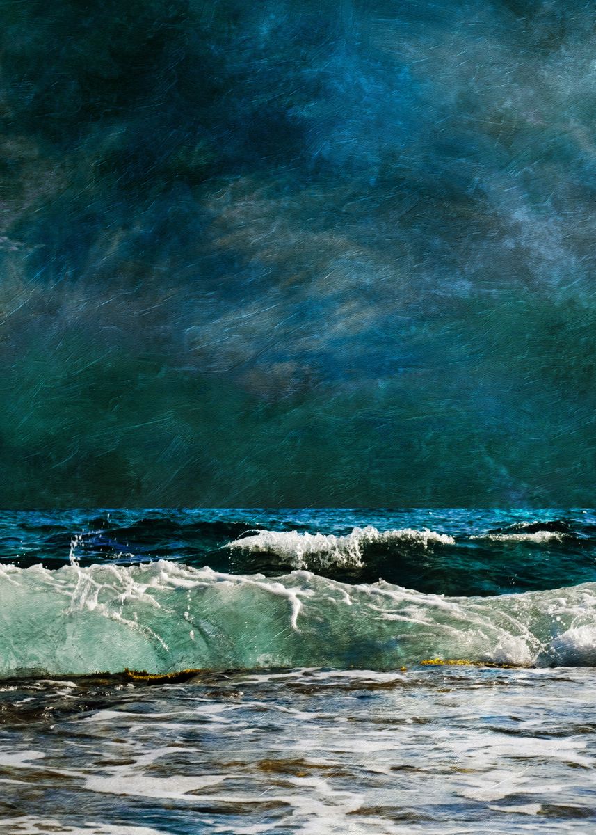 'Blue Ocean 2' Poster by Klara Acel | Displate