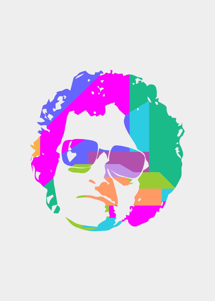 'Randy Newman Pop Art' Poster by Ahmad Nusyirwan | Displate