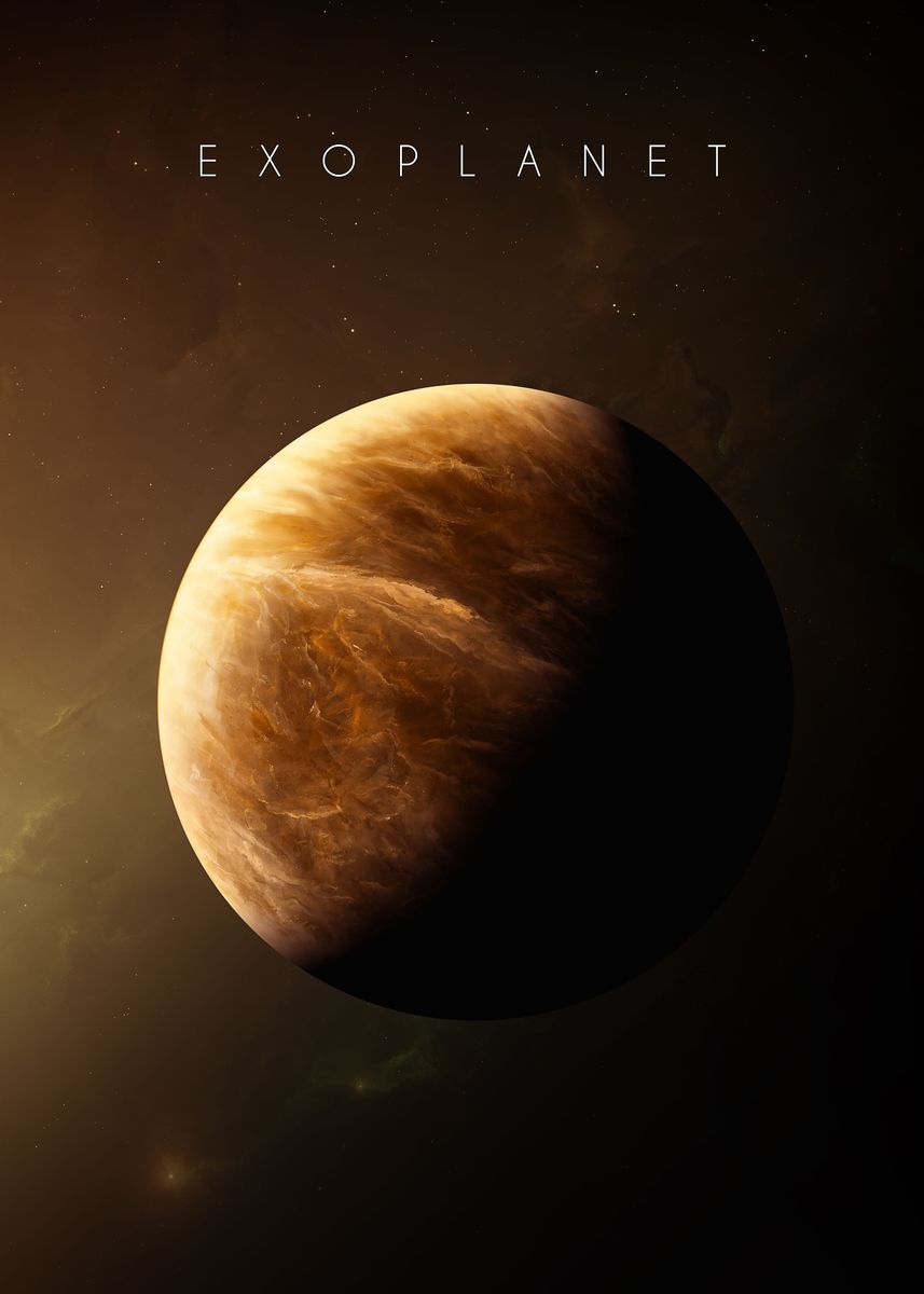 'Exoplanet' Poster, picture, metal print, paint by DOA | Displate