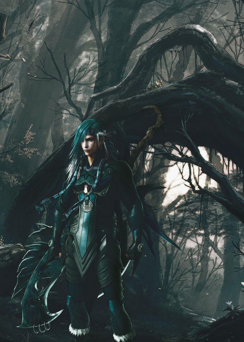 'Caius Ballad Final Fantasy' Poster by Ravi Shankar | Displate