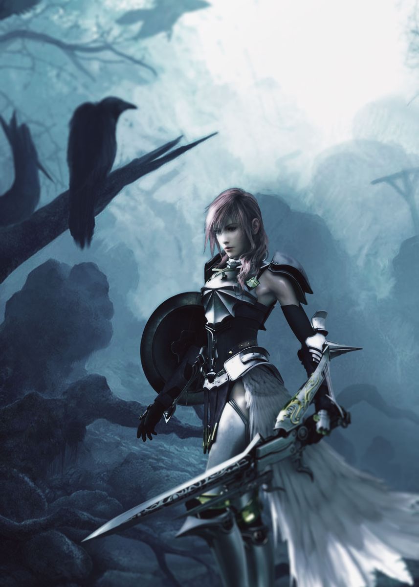 'Lightning Final Fantasy' Poster, picture, metal print, paint by Ravi ...