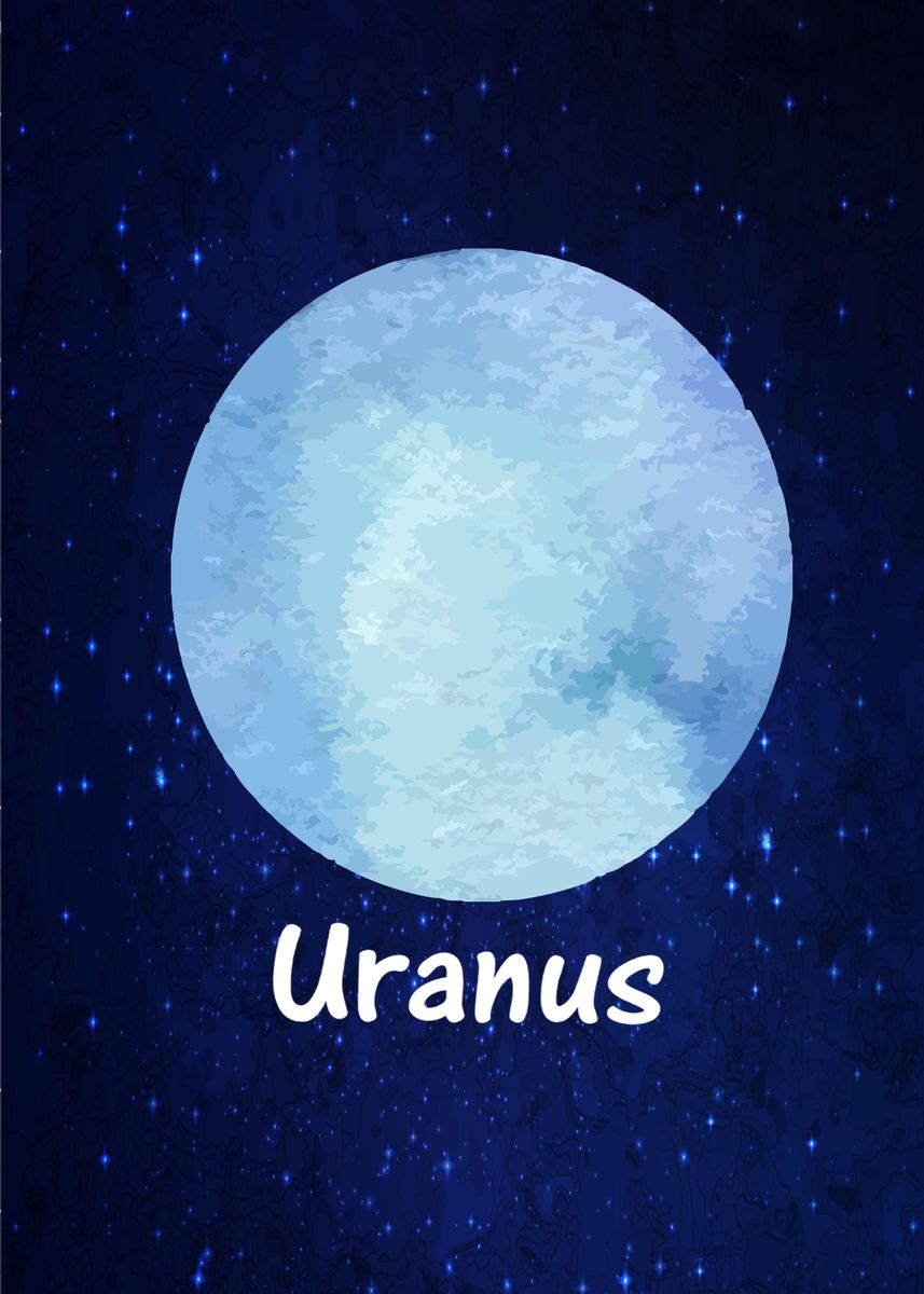 'watercolor uranus planet ' Poster by uwears | Displate