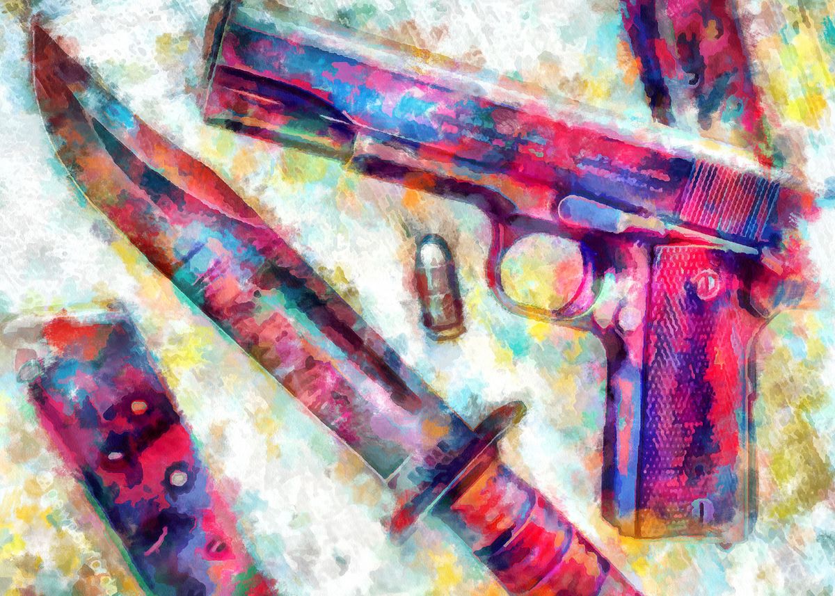 'Weapon Gun Poster' Poster by Animal Posters | Displate