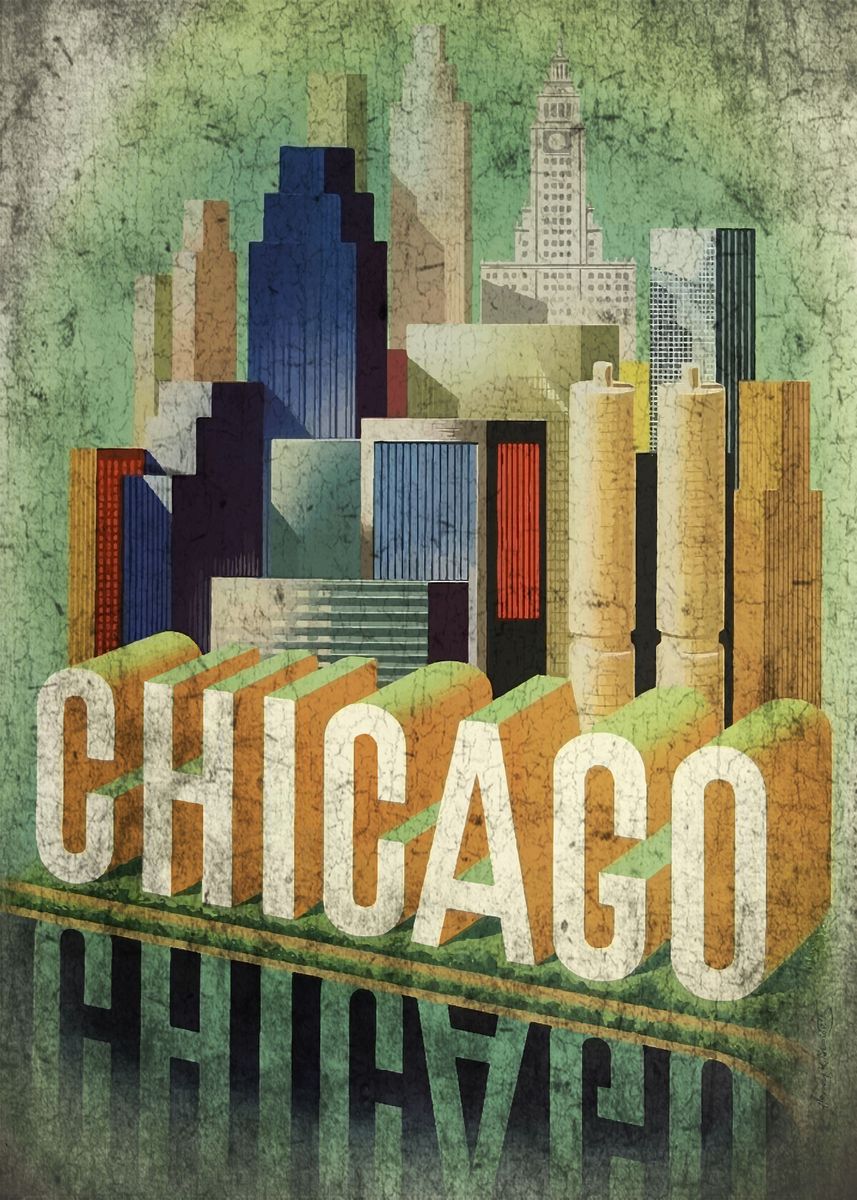 'Chicago' Poster by Don Shop | Displate