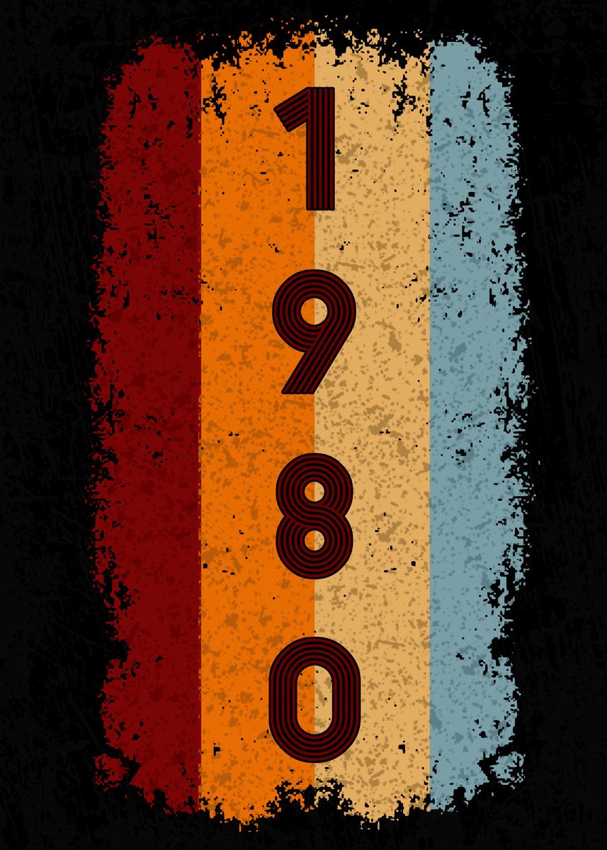 '1980 Retro Colour' Poster, picture, metal print, paint by Don Shop ...