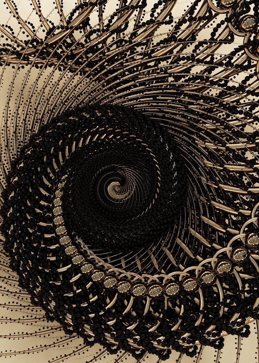 'Alien spiral' Poster, picture, metal print, paint by Aivaras Grauzinis ...