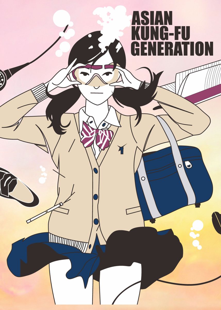 'Asian Kungfu Generation' Poster, picture, metal print, paint by Haruka ...