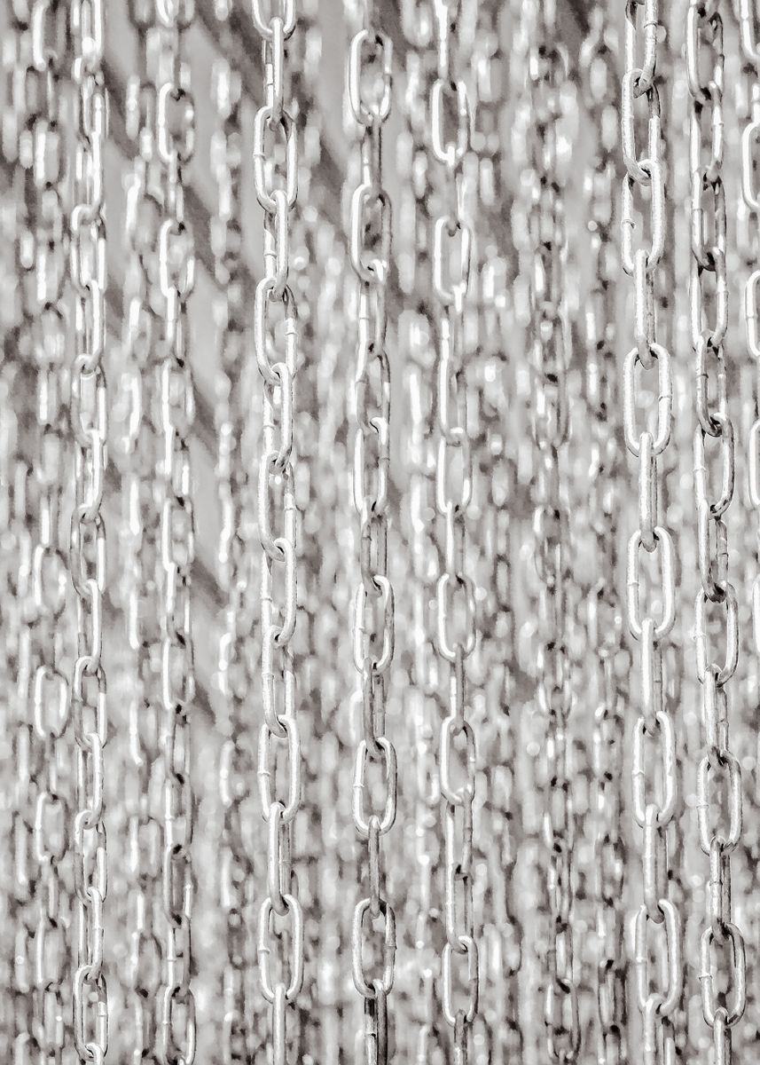 'Abstract Metal Chains' Poster, picture, metal print, paint by Art ...