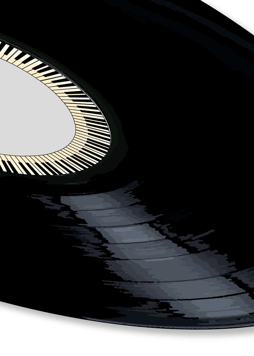 'Vinyl Rock' Poster, picture, metal print, paint by HomeStead Digital ...