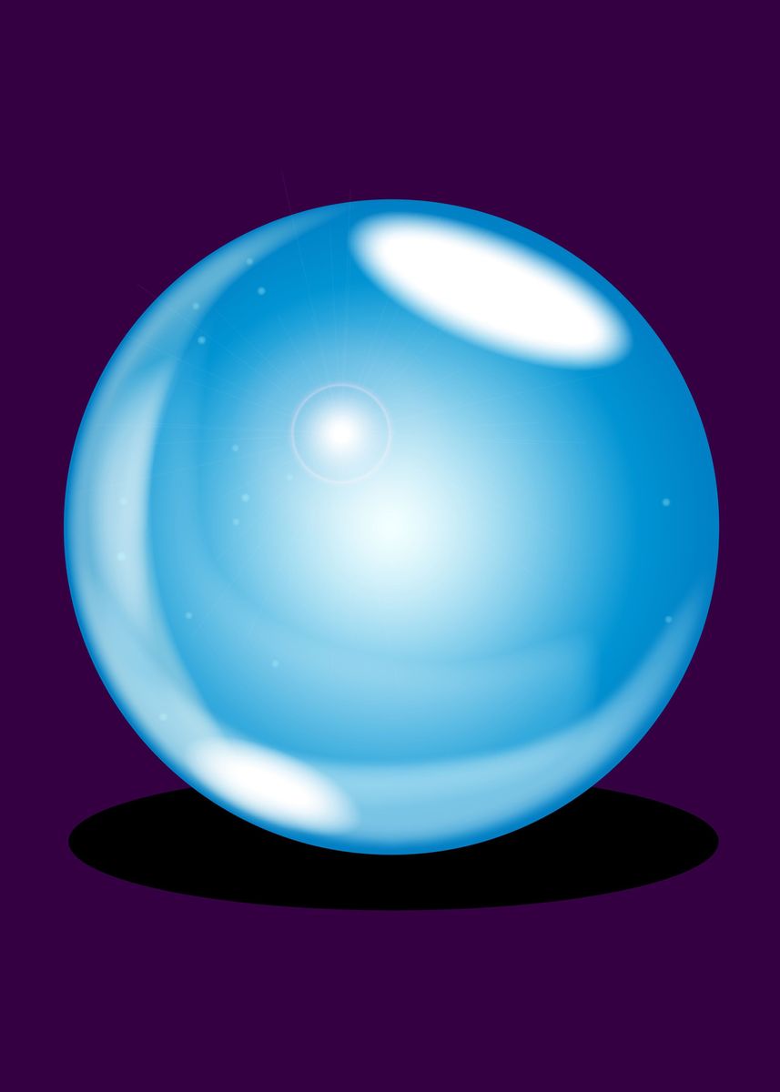 'Crystal Ball' Poster, picture, metal print, paint by HomeStead Digital ...