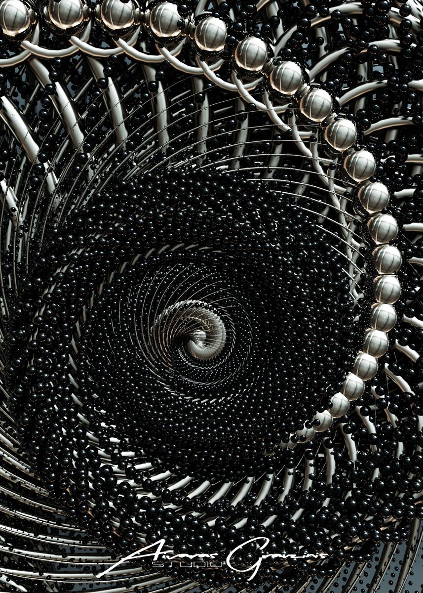 'Alien spiral' Poster by Aivaras Grauzinis | Displate