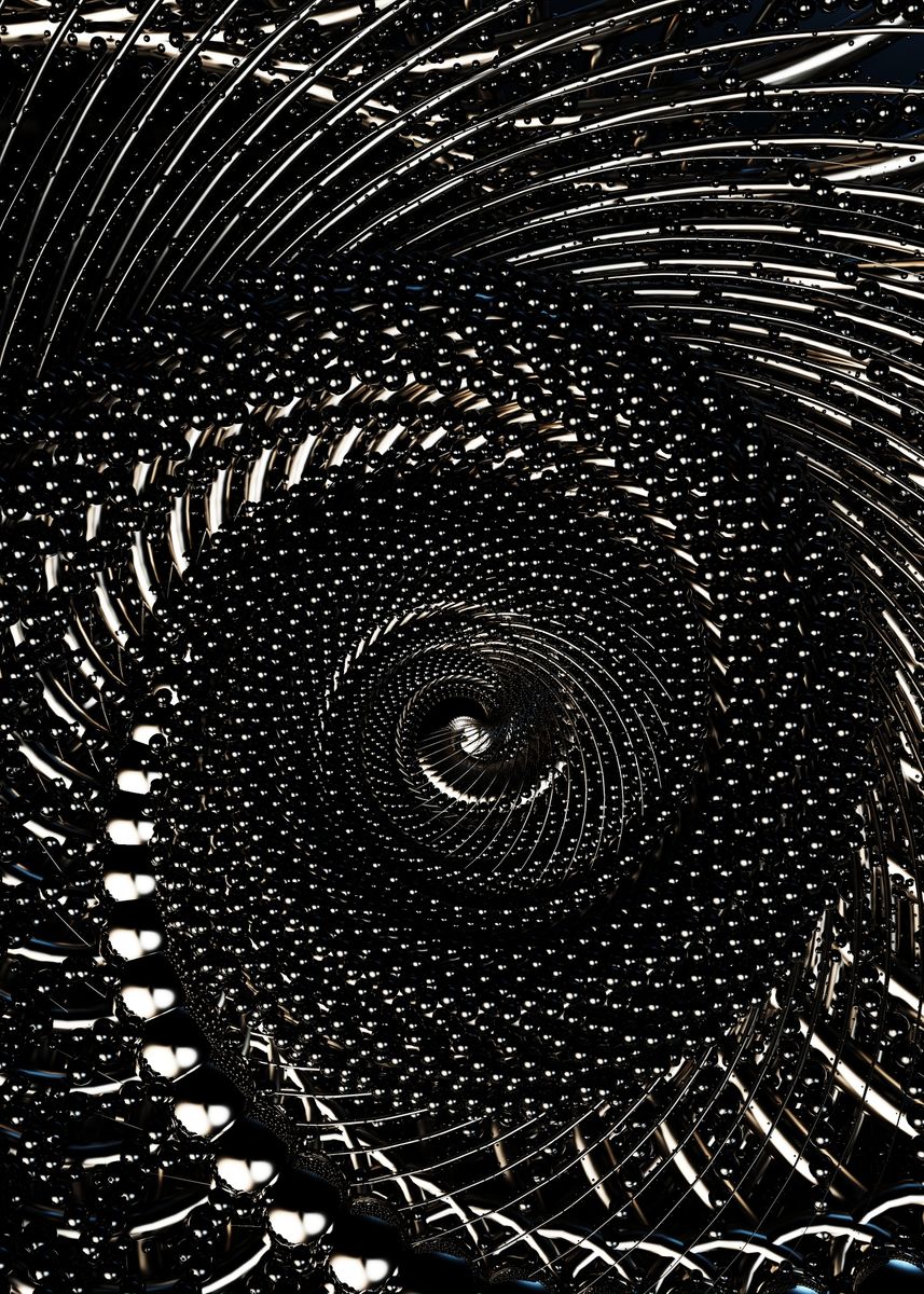 'Alien spiral' Poster, picture, metal print, paint by Aivaras Grauzinis ...