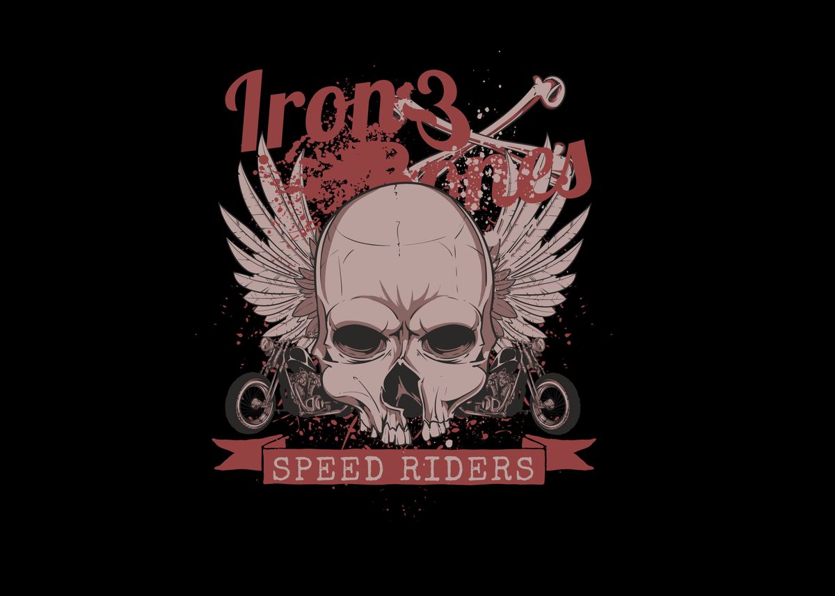 'iron riders' Poster by Create Purkarthofer | Displate