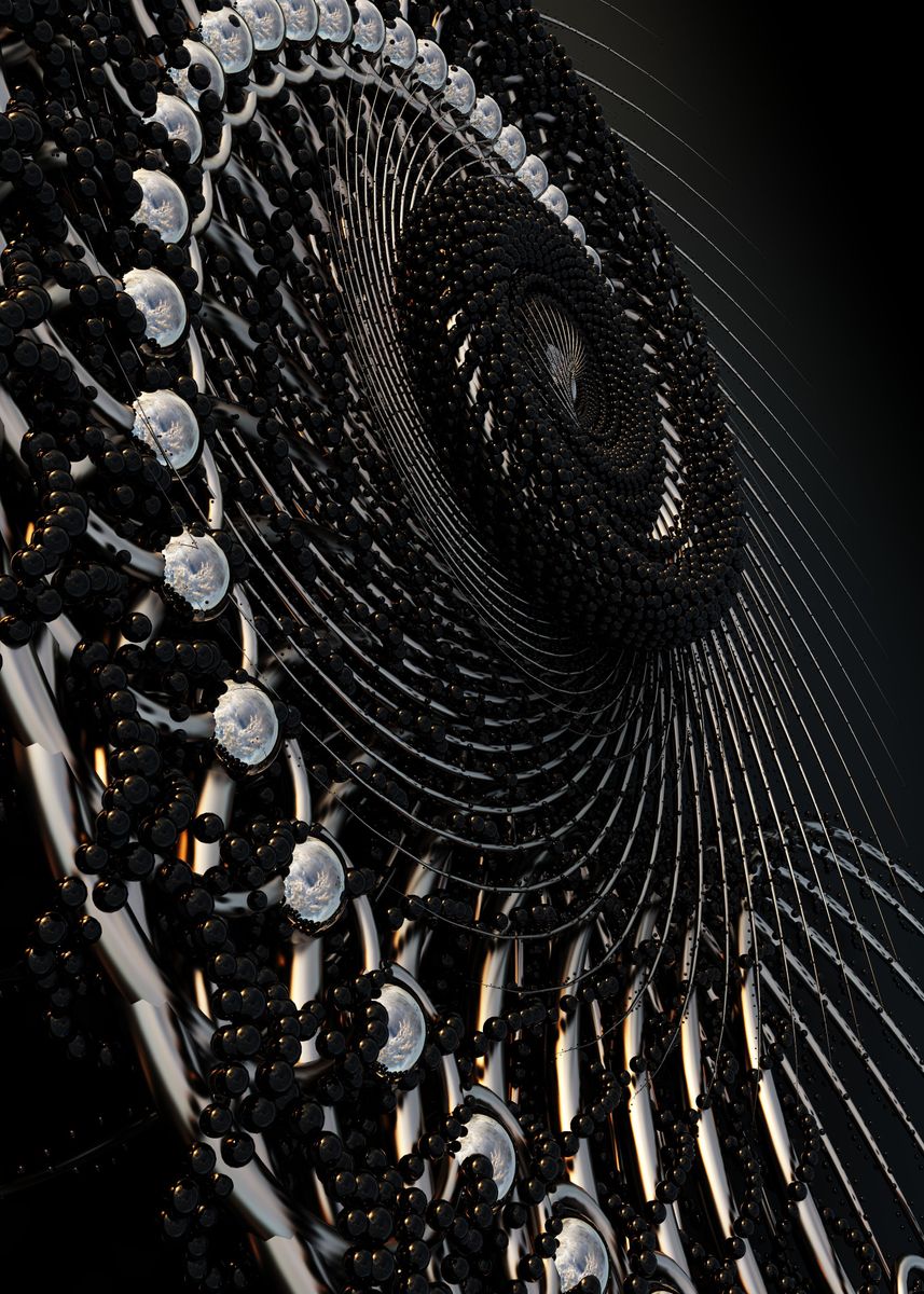 'Alien spiral' Poster, picture, metal print, paint by Aivaras Grauzinis ...