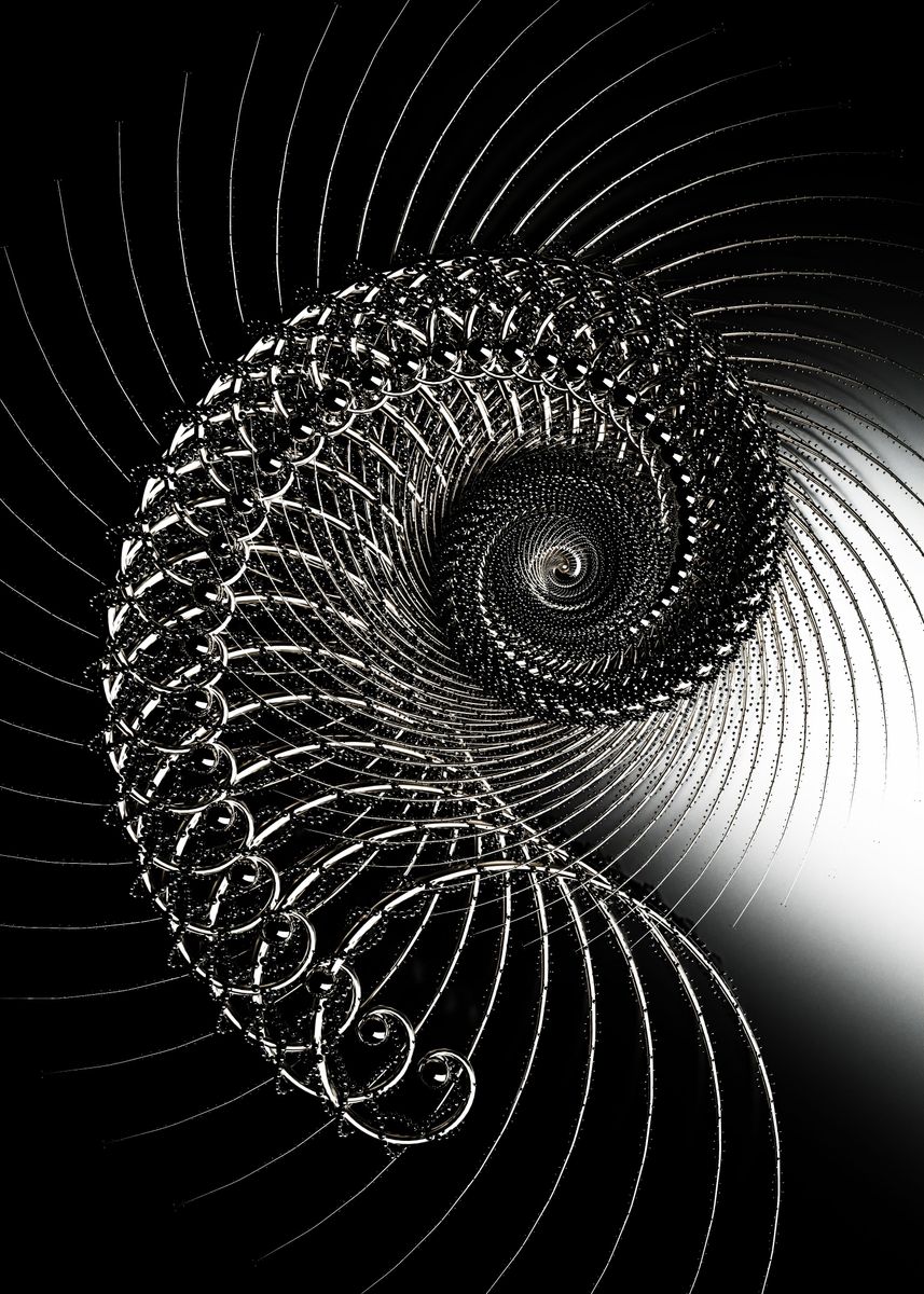 'Alien spiral' Poster, picture, metal print, paint by Aivaras Grauzinis ...