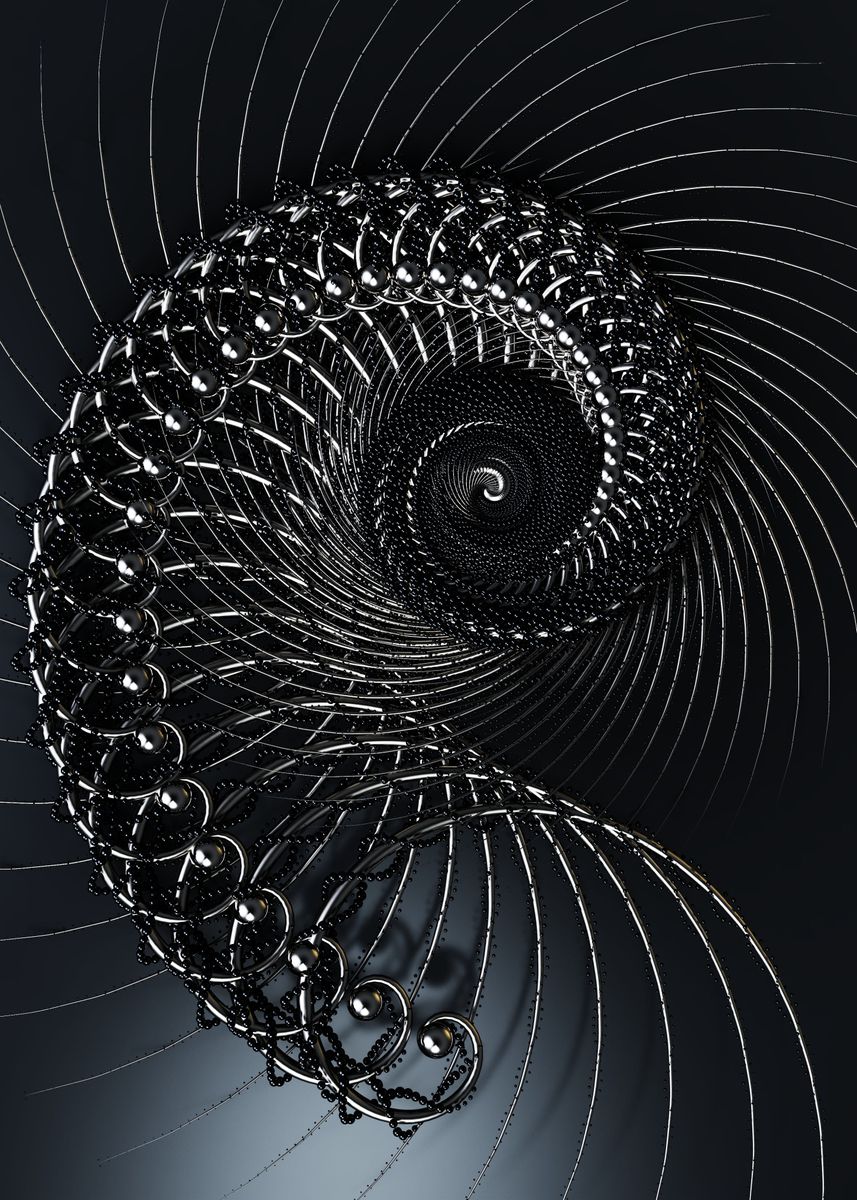 'Alien spiral' Poster, picture, metal print, paint by Aivaras Grauzinis ...