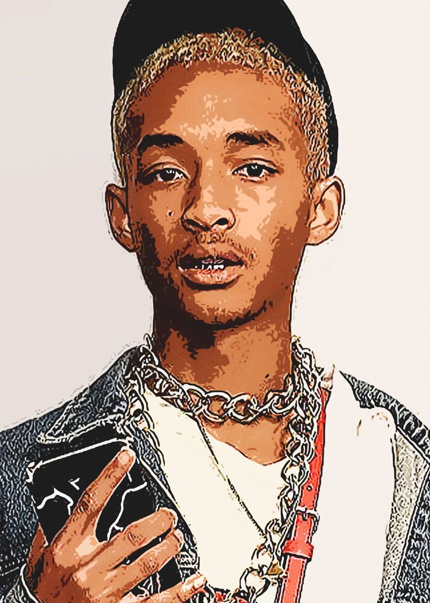 'jaden smith' Poster, picture, metal print, paint by Thogi Gio | Displate