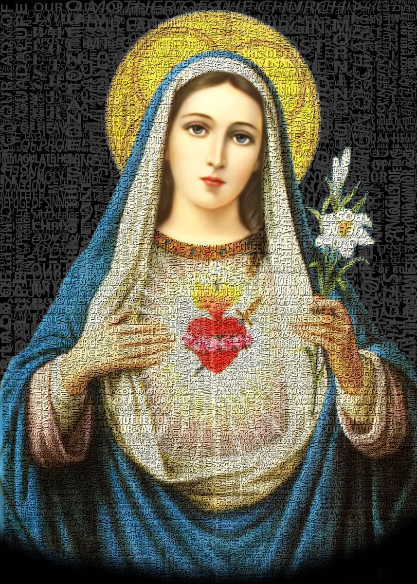 'MARY' Poster, picture, metal print, paint by Ernesto Escosio | Displate