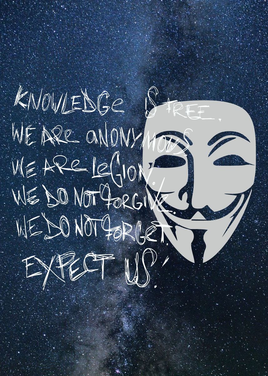 'Anonymous' Poster, picture, metal print, paint by Haruka Studio | Displate