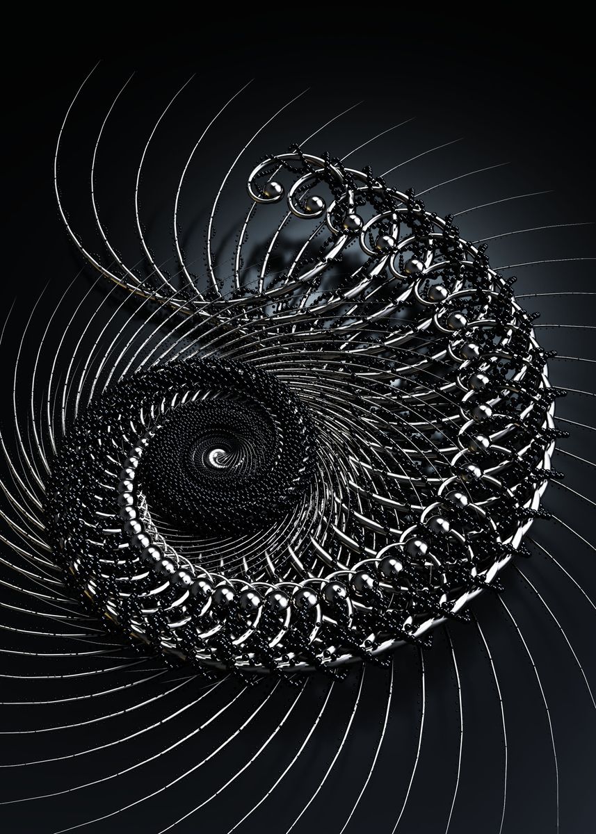 'Alien spiral' Poster, picture, metal print, paint by Aivaras Grauzinis ...