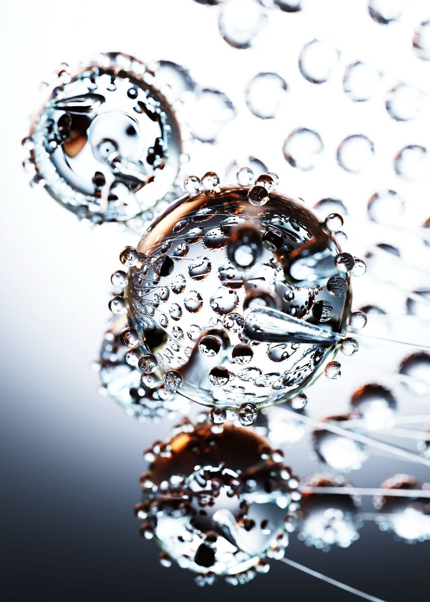 'Reflection and refraction' Poster, picture, metal print, paint by ...