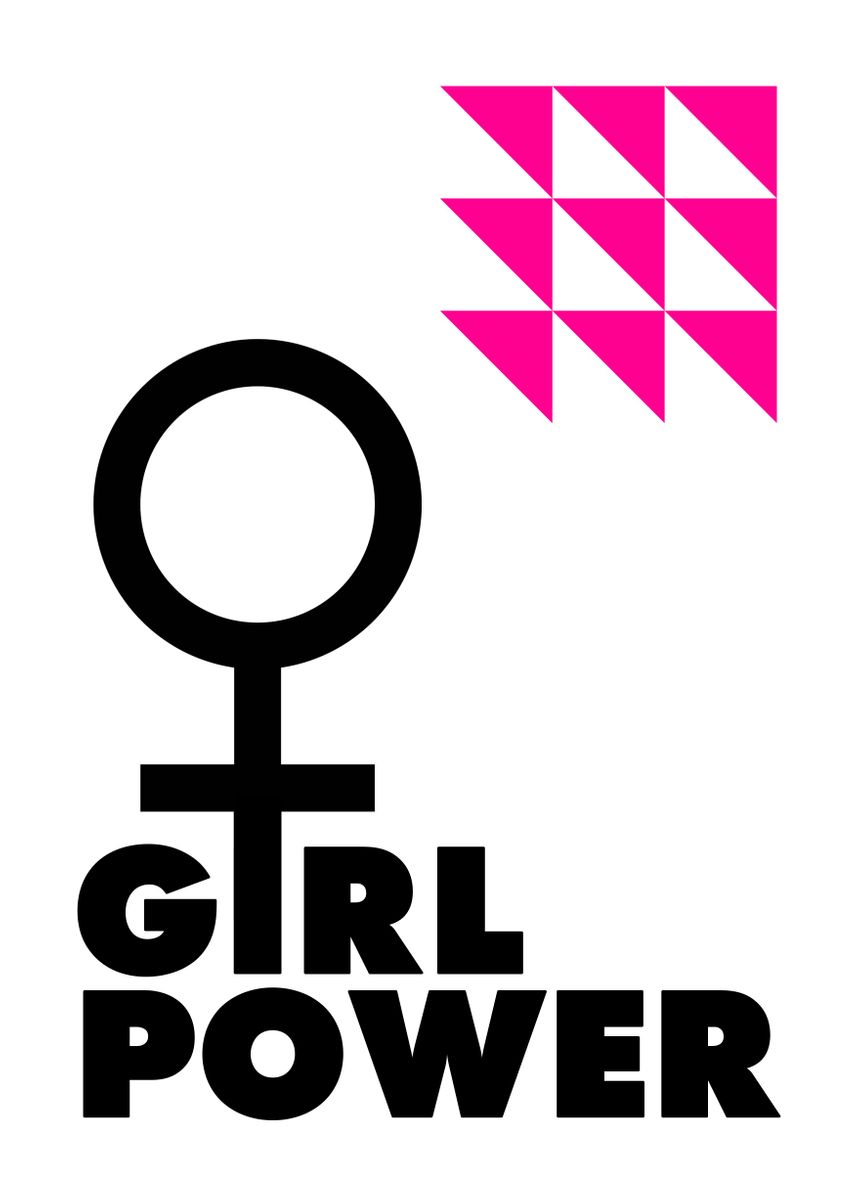 'Girl Power' Poster, picture, metal print, paint by Optic Riot | Displate
