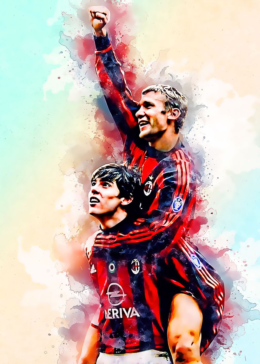 'Kaka and Shevchenko' Poster by MIKHA ART | Displate