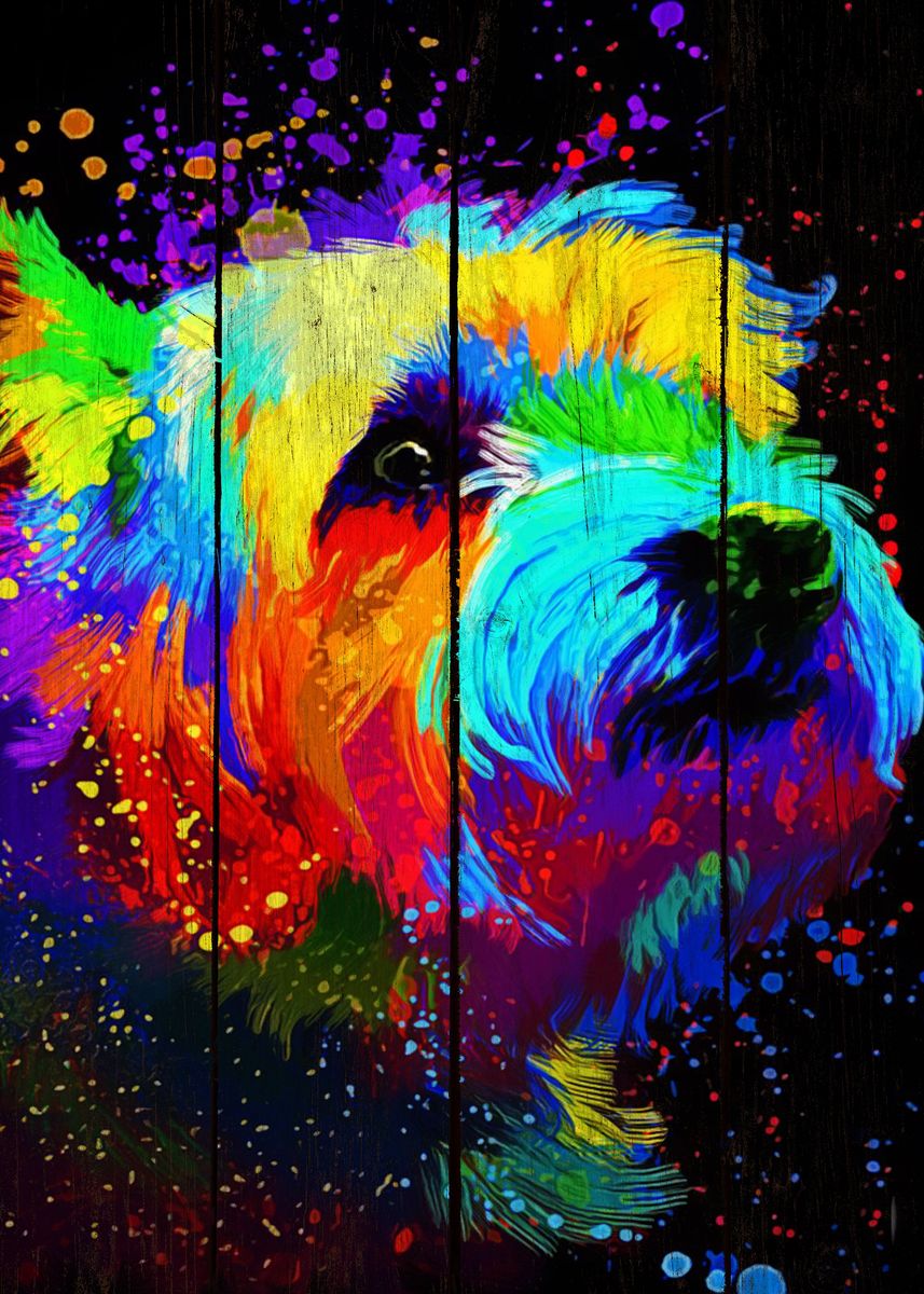 'Westie' Poster, picture, metal print, paint by Nick Cournoyer | Displate