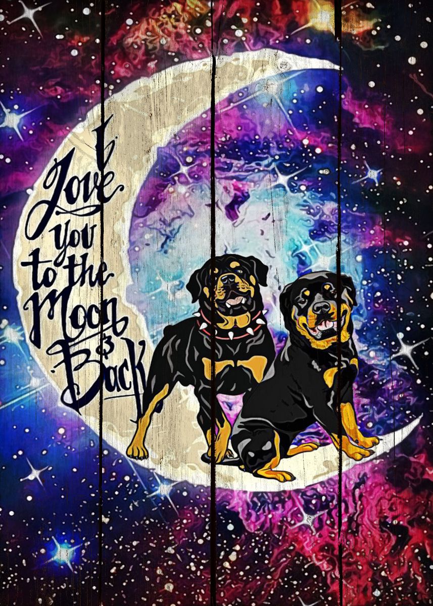 'Rottweiler Art' Poster, picture, metal print, paint by Nick Cournoyer ...