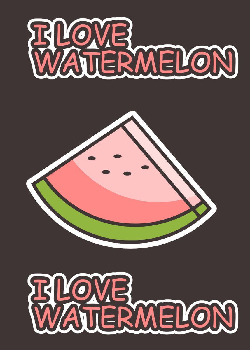 'Watermelon' Poster by Beny Rahmat Mulyadi | Displate