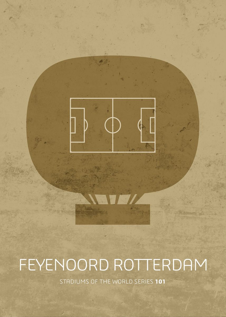 'Feyenoord Rotterdam Art' Poster by Design Turnpike | Displate