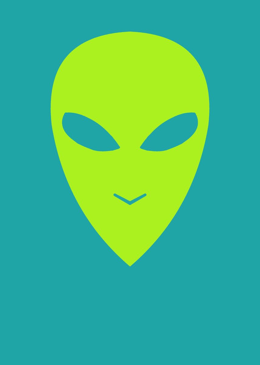 'minimalist alien' Poster, picture, metal print, paint by Lindorf ...