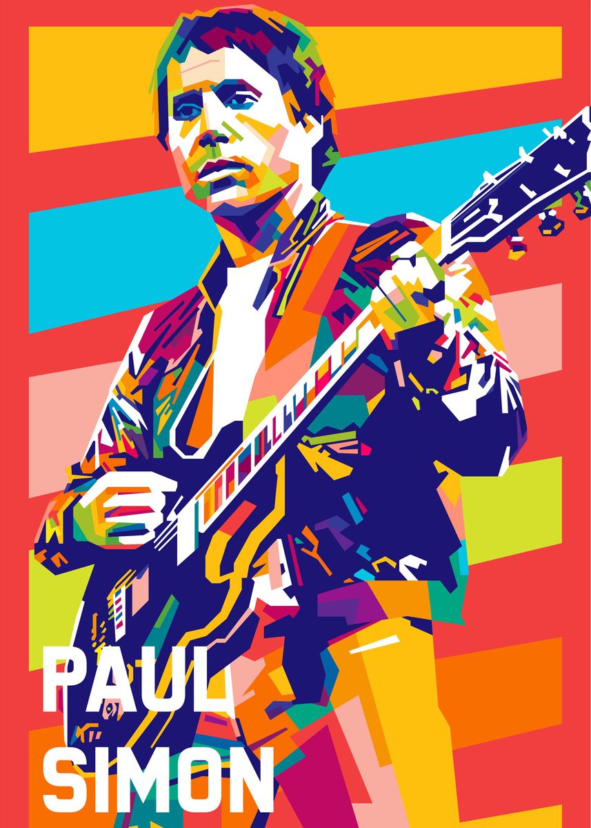 'PAUL SIMON GUITARIST MUSIC' Poster by Exhozt | Displate