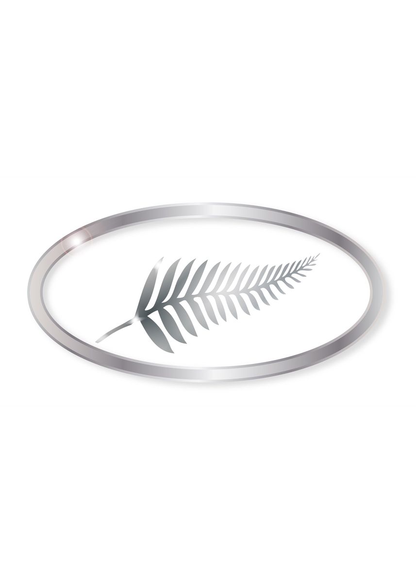 'New Zealand Silver Fern' Poster, picture, metal print, paint by ...