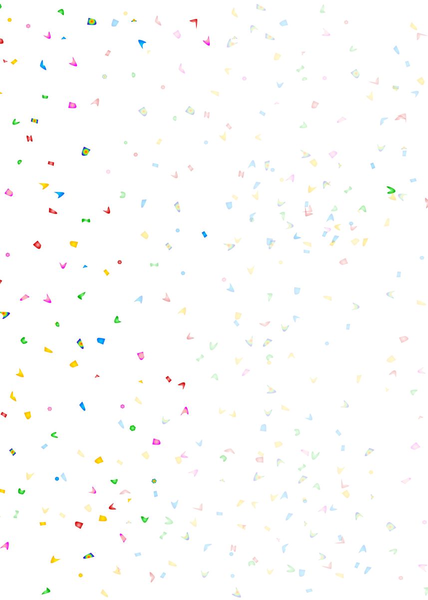 'Flyaway Confetti' Poster, picture, metal print, paint by HomeStead ...