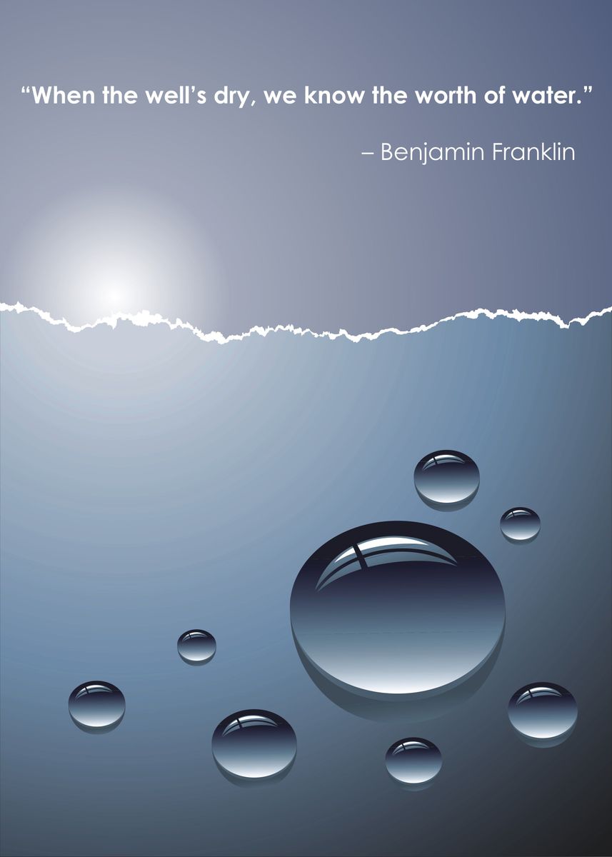 'Droplets' Poster, picture, metal print, paint by Opel Mendoza | Displate