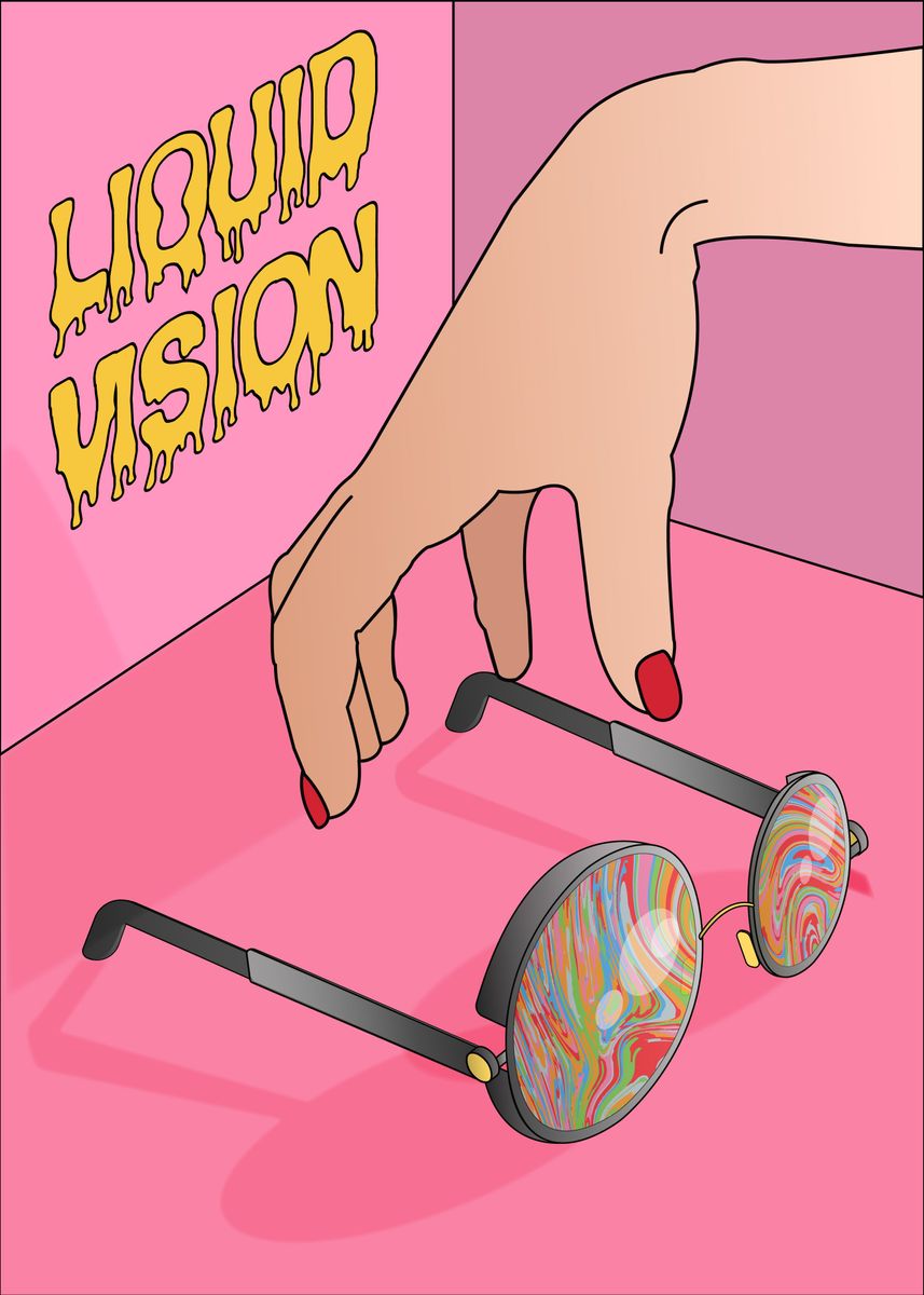 'Liquid Vision' Poster, picture, metal print, paint by Rulo Serrato ...