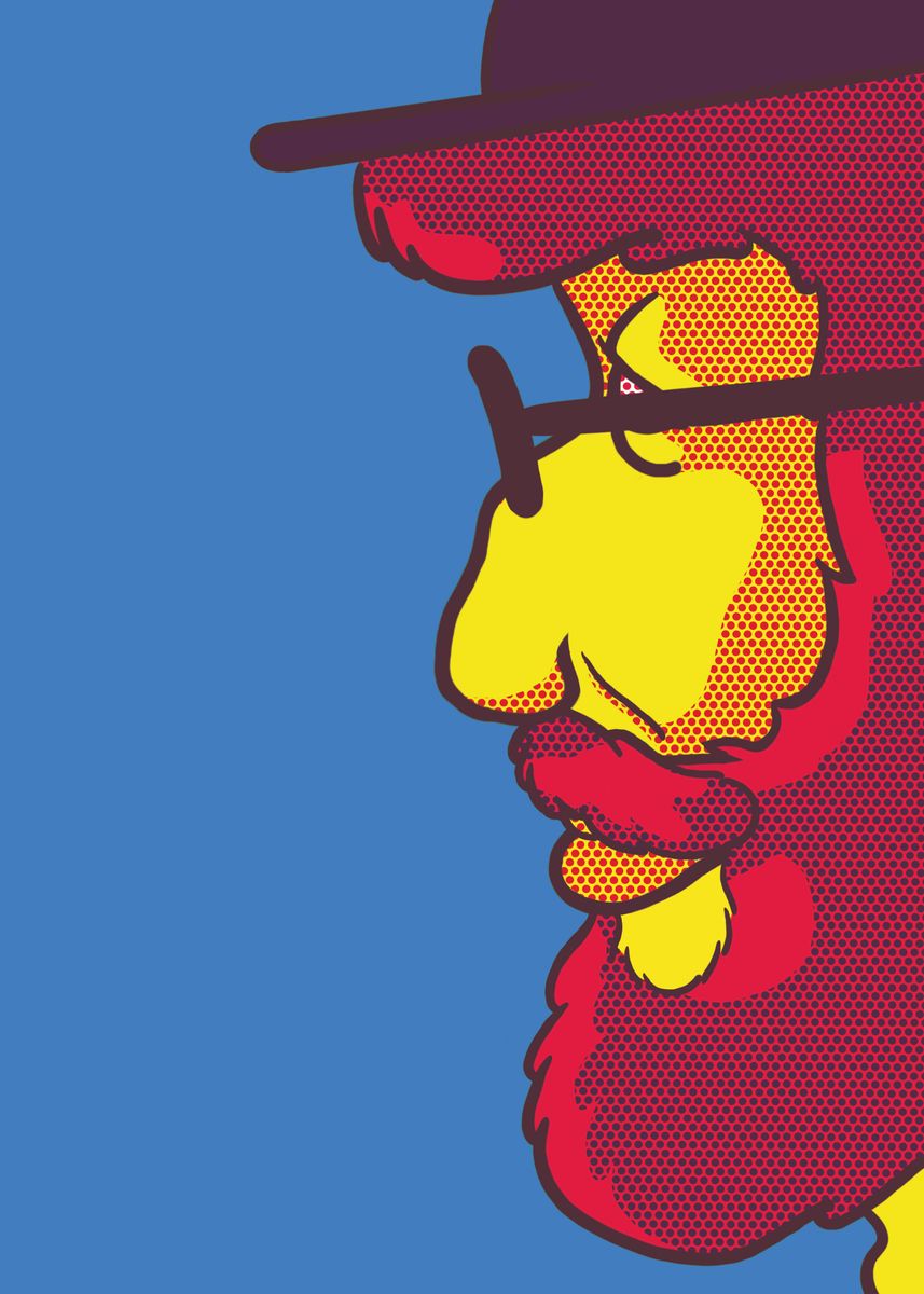 'Bearded' Poster by Pierre | Displate