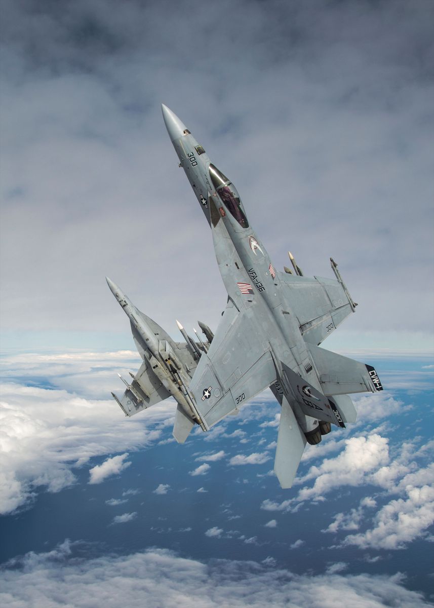 'Super Hornets' Poster, picture, metal print, paint by Conceptual ...